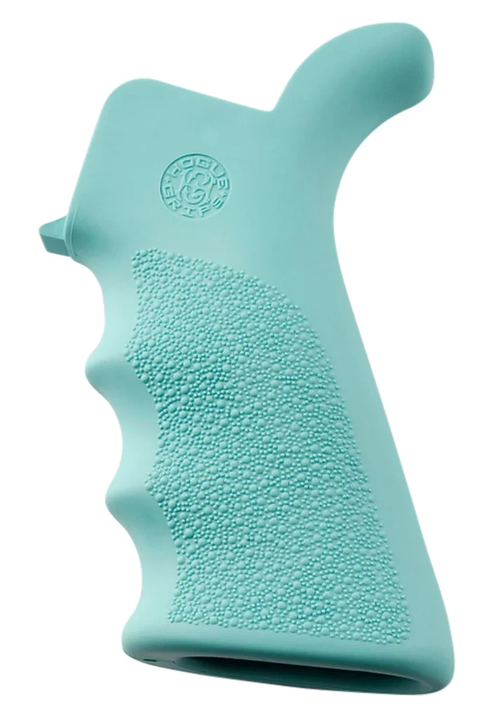 Hogue 13024 OverMolded Beavertail Cobblestone Aqua Blue with Finger ...