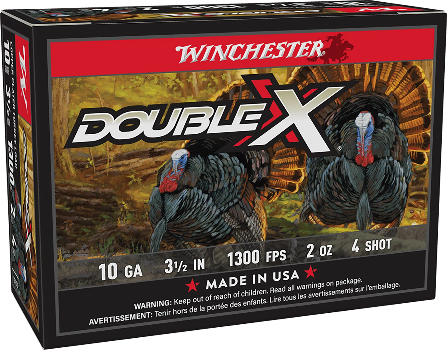 Winchester Ammo STH104 Double X High Velocity Turkey 10Gauge 3.50" 2oz ...