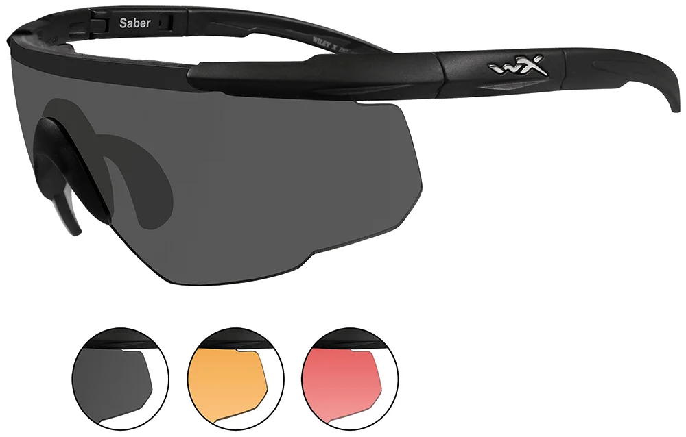 Wiley X Eyewear 309 Saber Advanced Safety Glasses Matte Black ...
