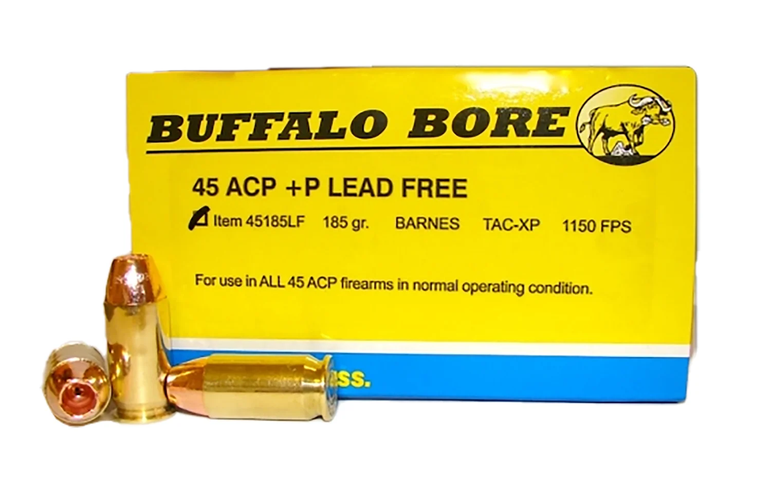 Buffalo Bore Ammunition 45185LF20 Buffalo-Barnes Strictly Business ...